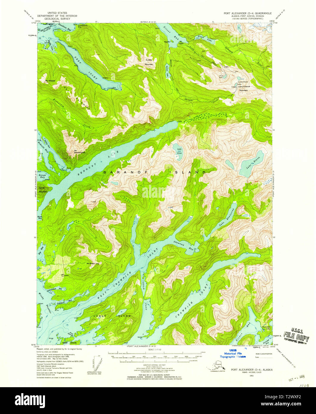 Map of port alexander hi-res stock photography and images - Alamy