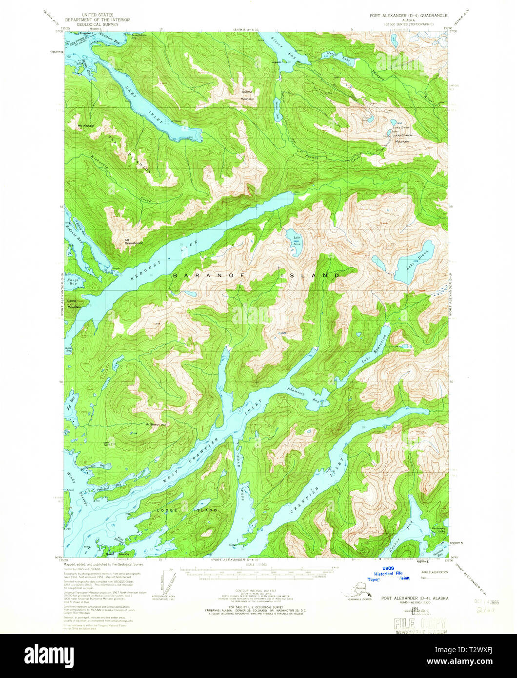 Map of port alexander hi-res stock photography and images - Alamy