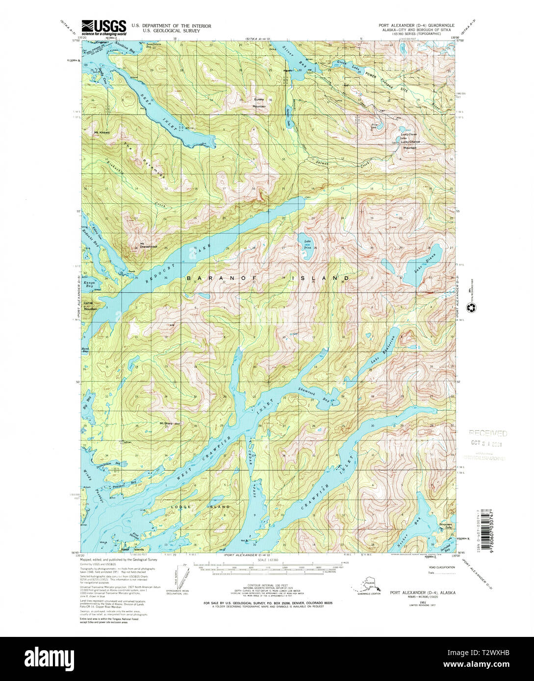 Map of port alexander hi-res stock photography and images - Alamy