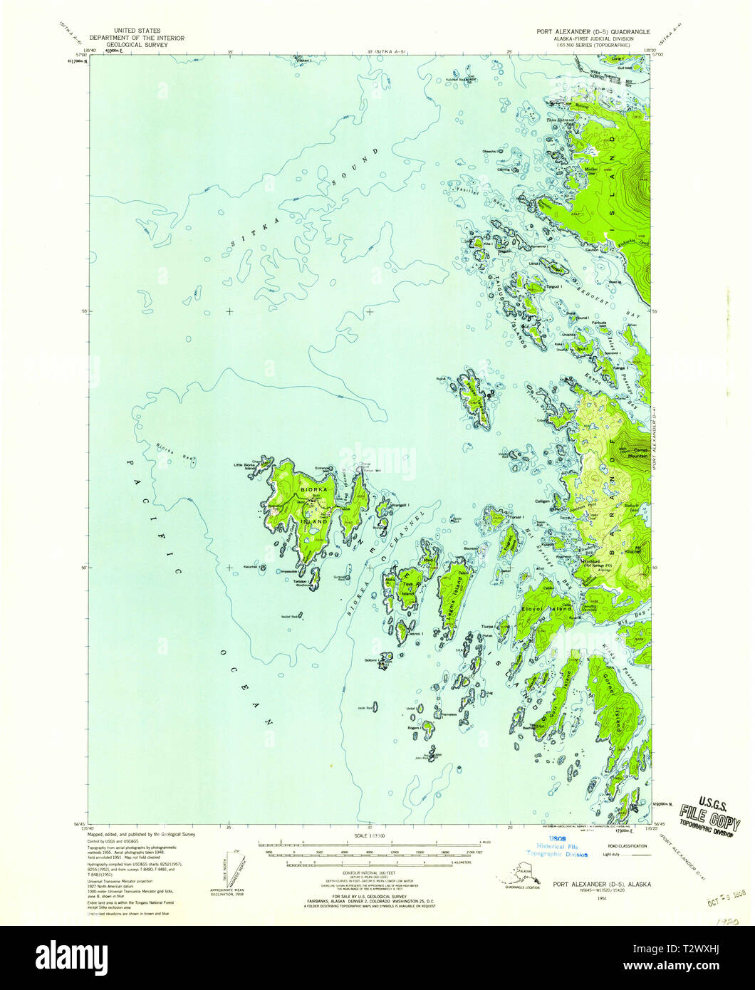 Port alexander map hi-res stock photography and images - Alamy