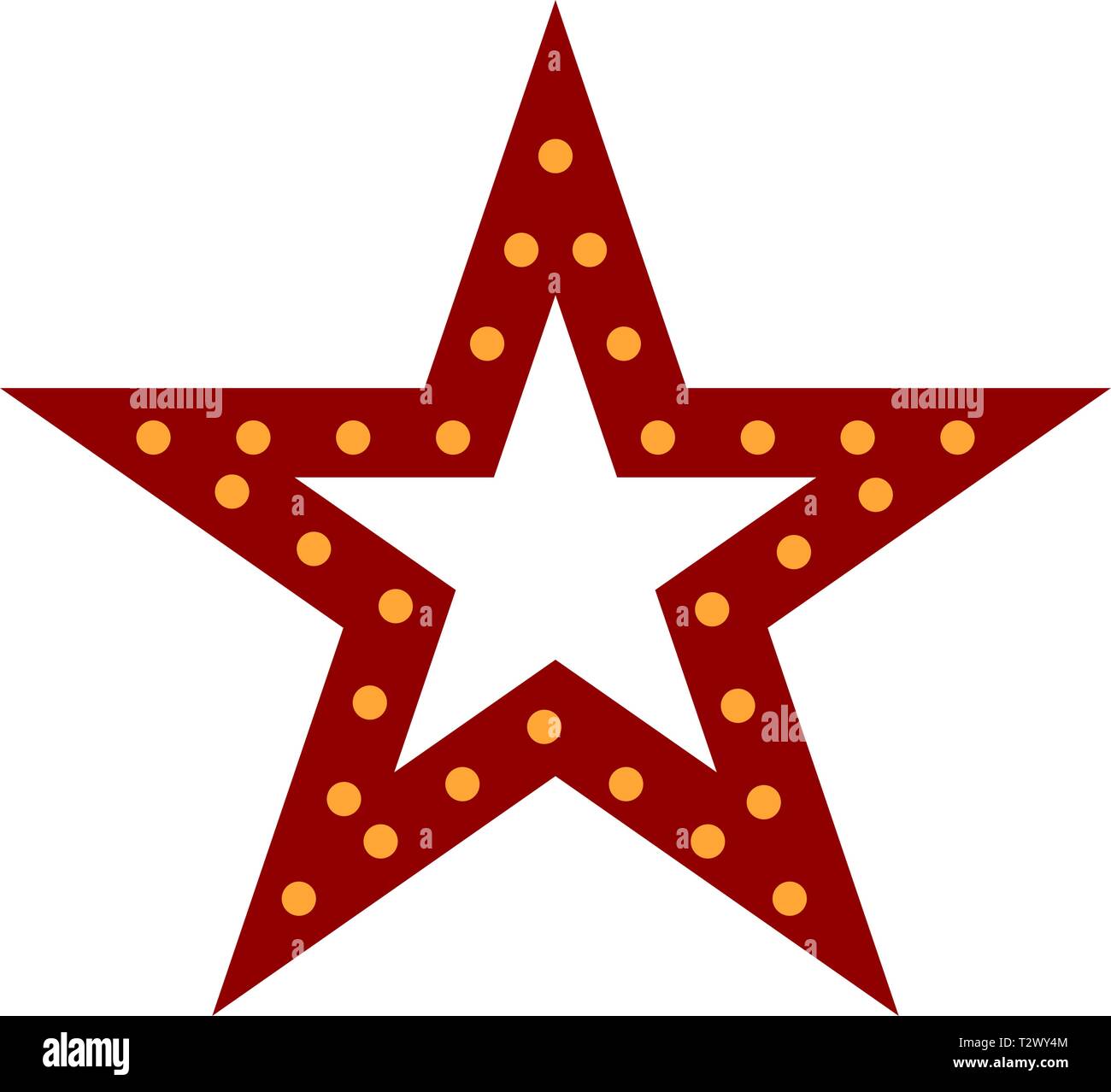Christmas star vector illustration - Holdiay decoration Stock Vector ...