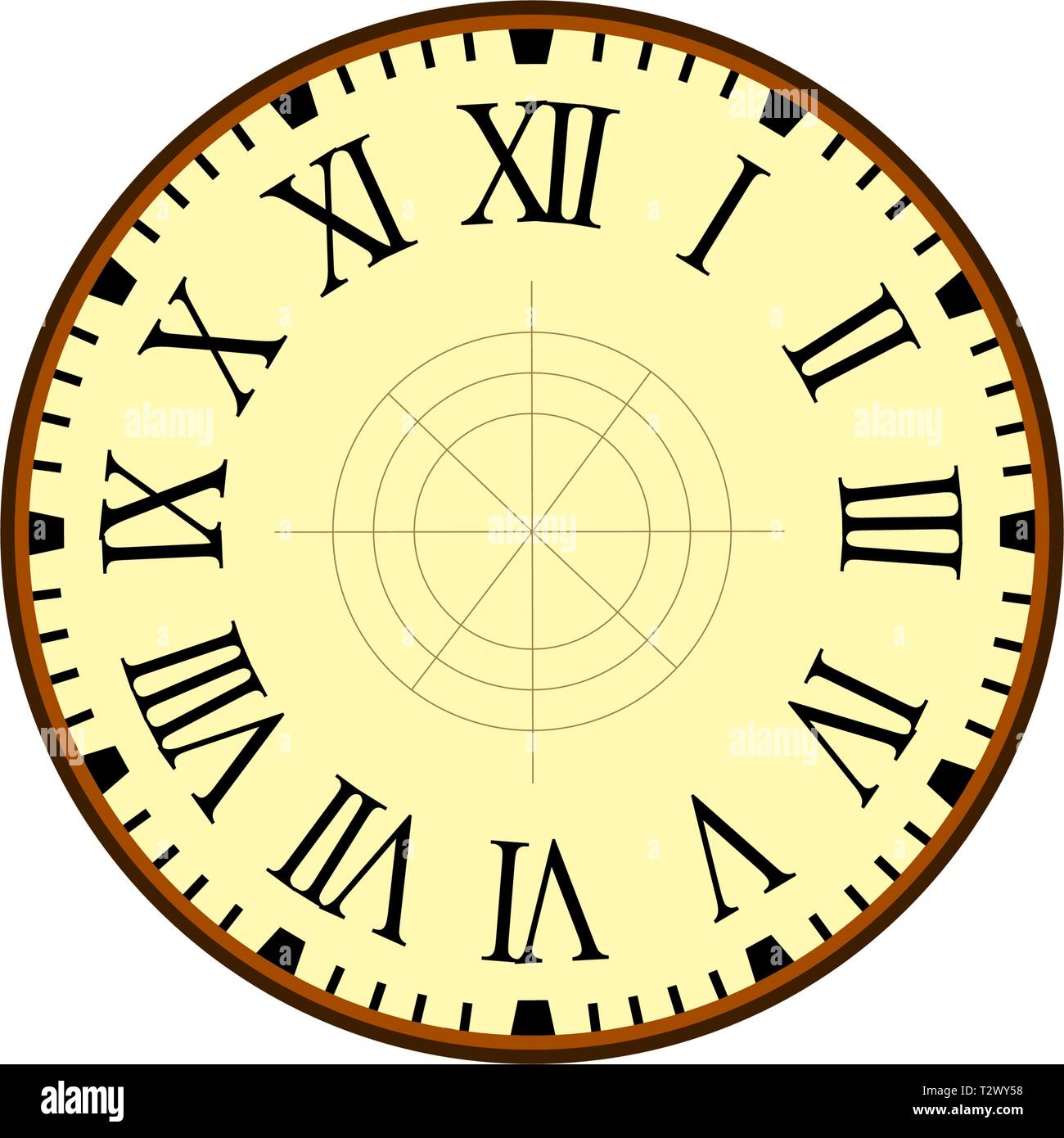 Vintage design clock vector illustration Stock Vector Image & Art - Alamy
