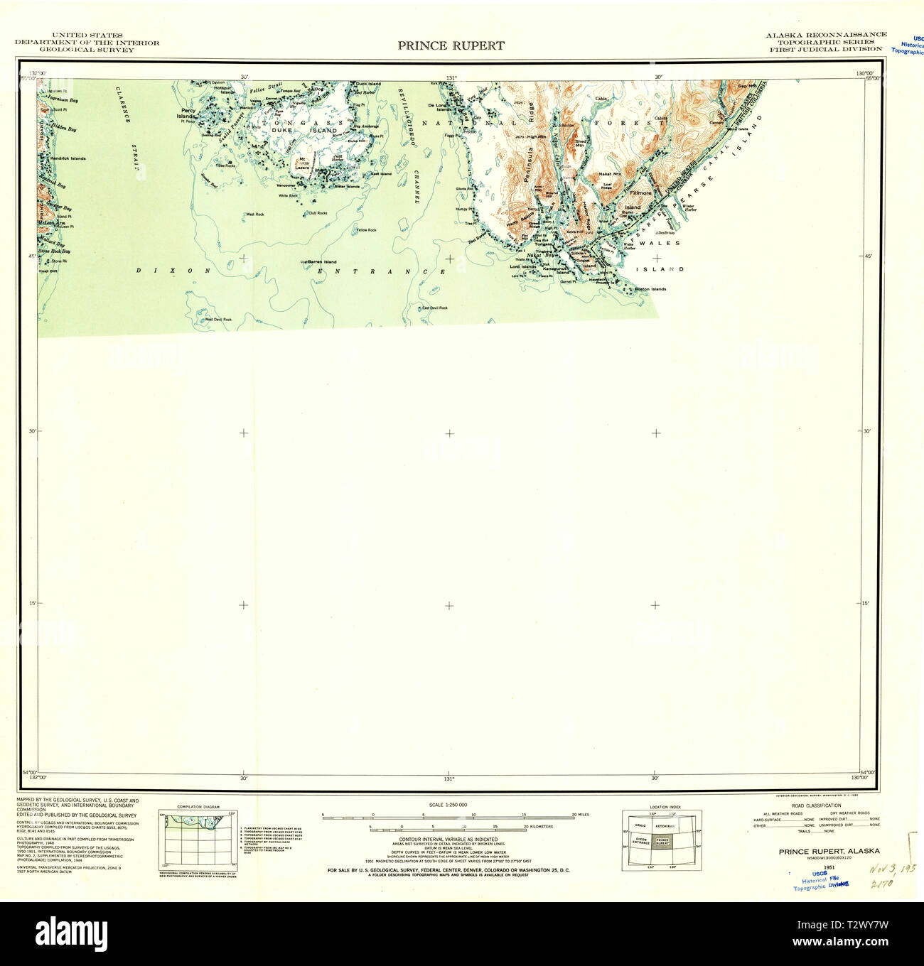 Map of rupert hi-res stock photography and images - Alamy