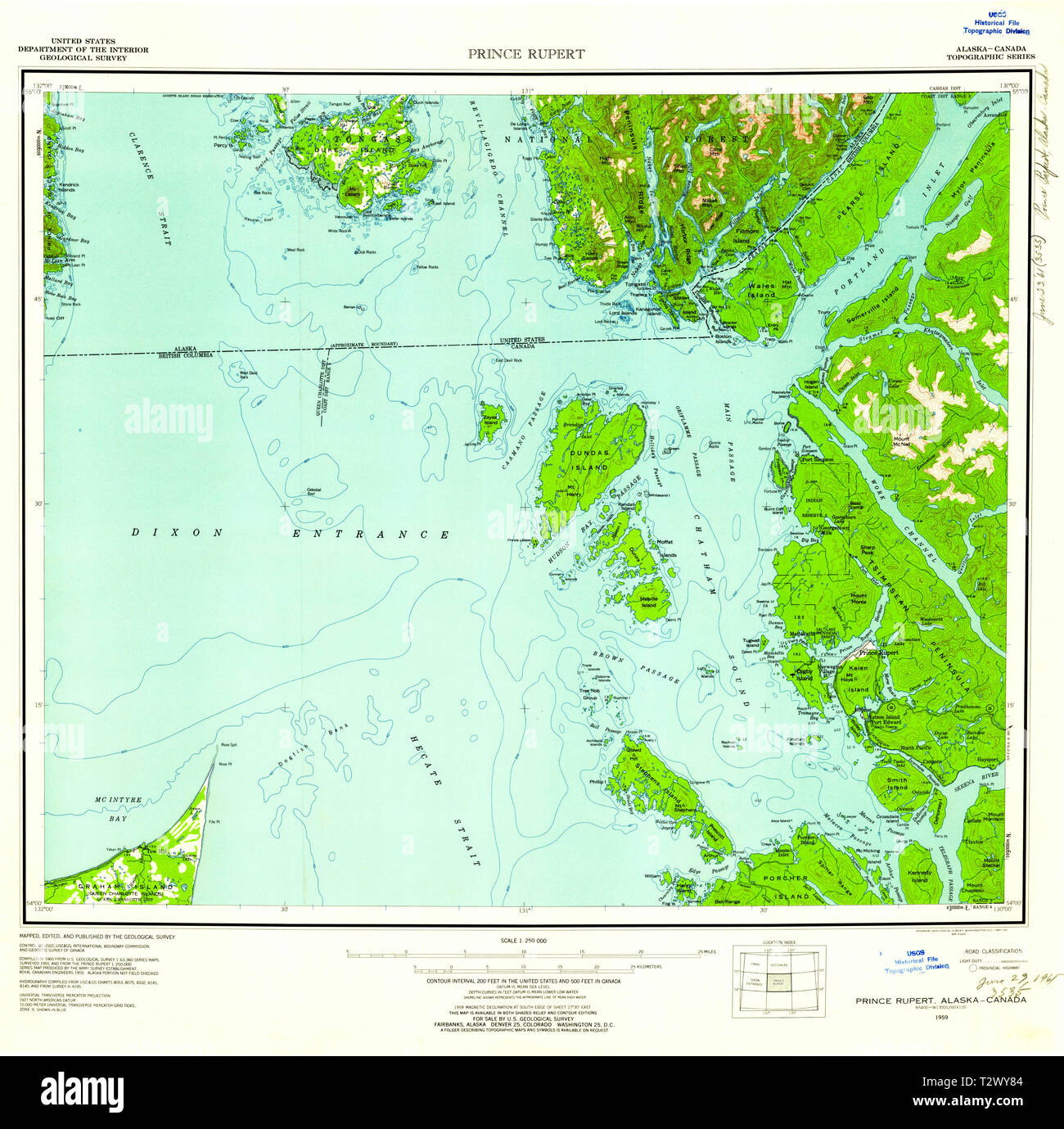 Map of rupert hi-res stock photography and images - Alamy