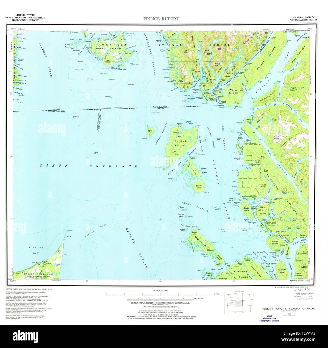 Map of rupert hi-res stock photography and images - Alamy