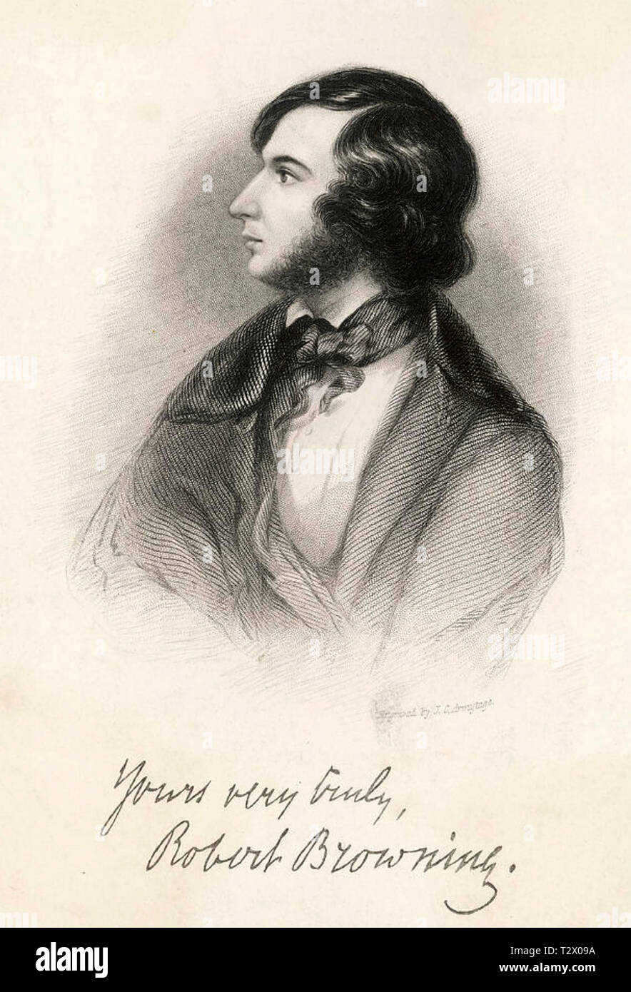 ROBERT BROWNING (1812-1889) English poet and playwright about 1852 ...