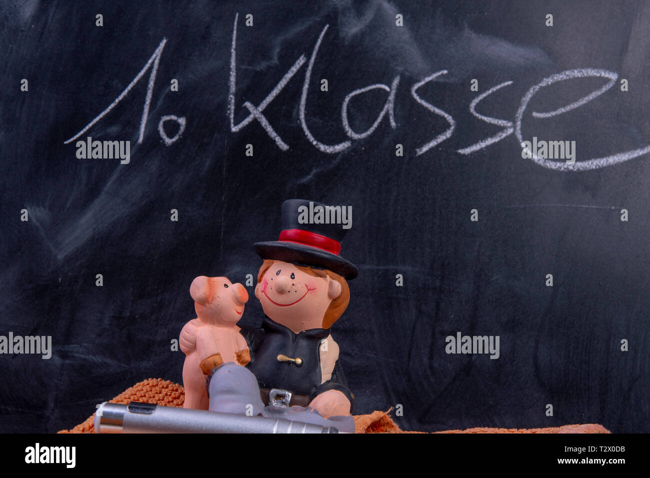 first class blackboard and chimney Stock Photo - Alamy