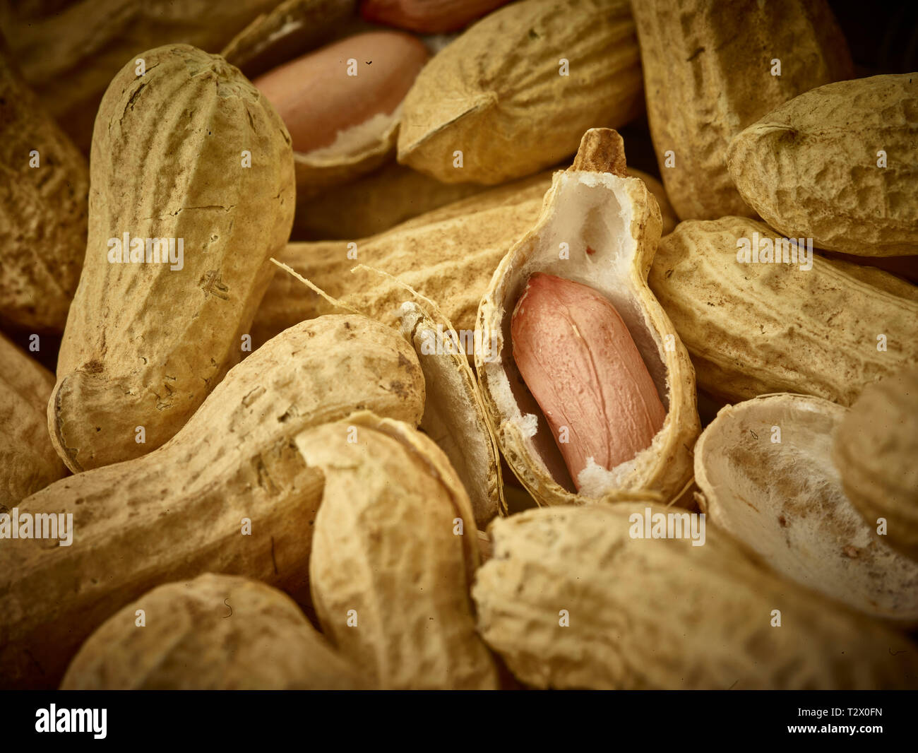 Peanuts food still-life Stock Photo - Alamy