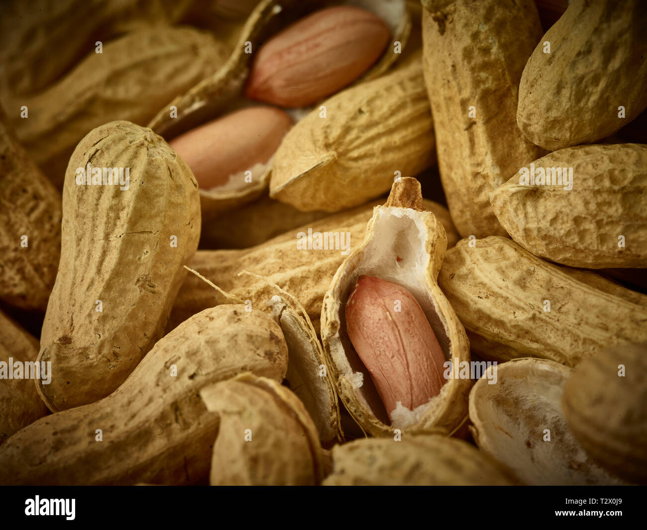 Peanuts food still-life Stock Photo - Alamy