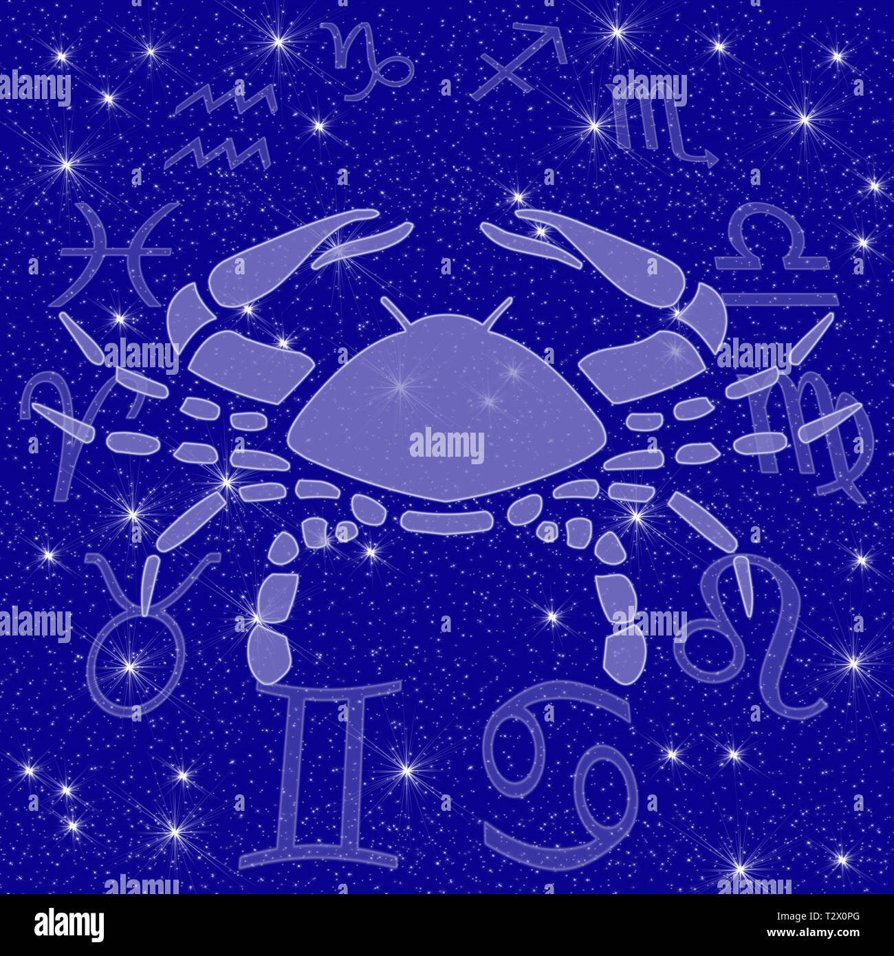 Zodiac signs in the sky hi-res stock photography and images - Alamy