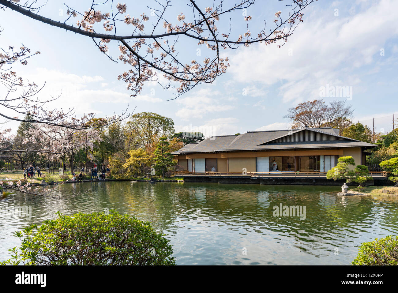 Gyosen Park Heisei Garden Genshin-an, Edogawa-Ku, Tokyo, Japan Stock ...