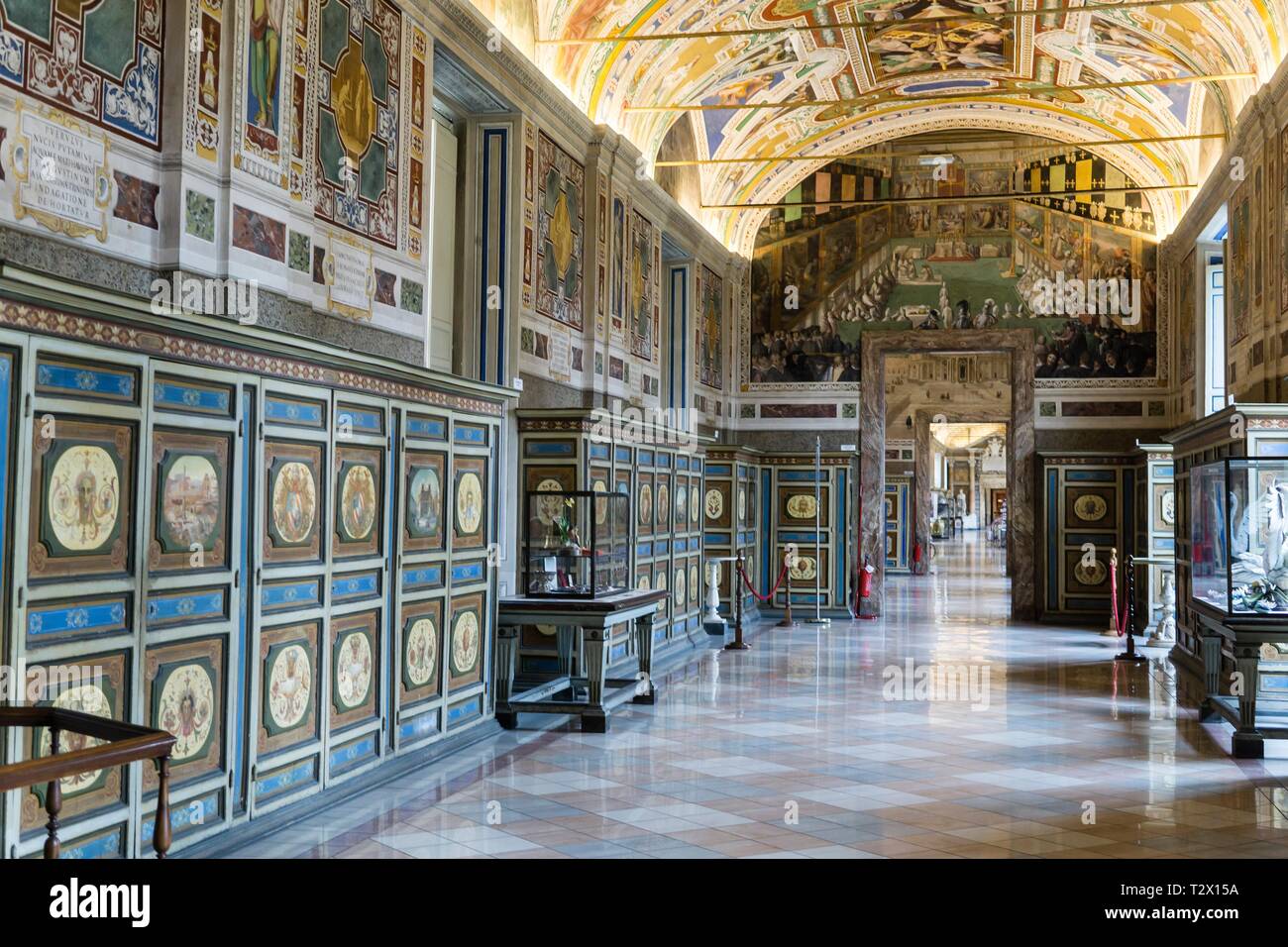 The Vatican Apostolic Library (1475).Vatican museum, Vatican city, Rome ...