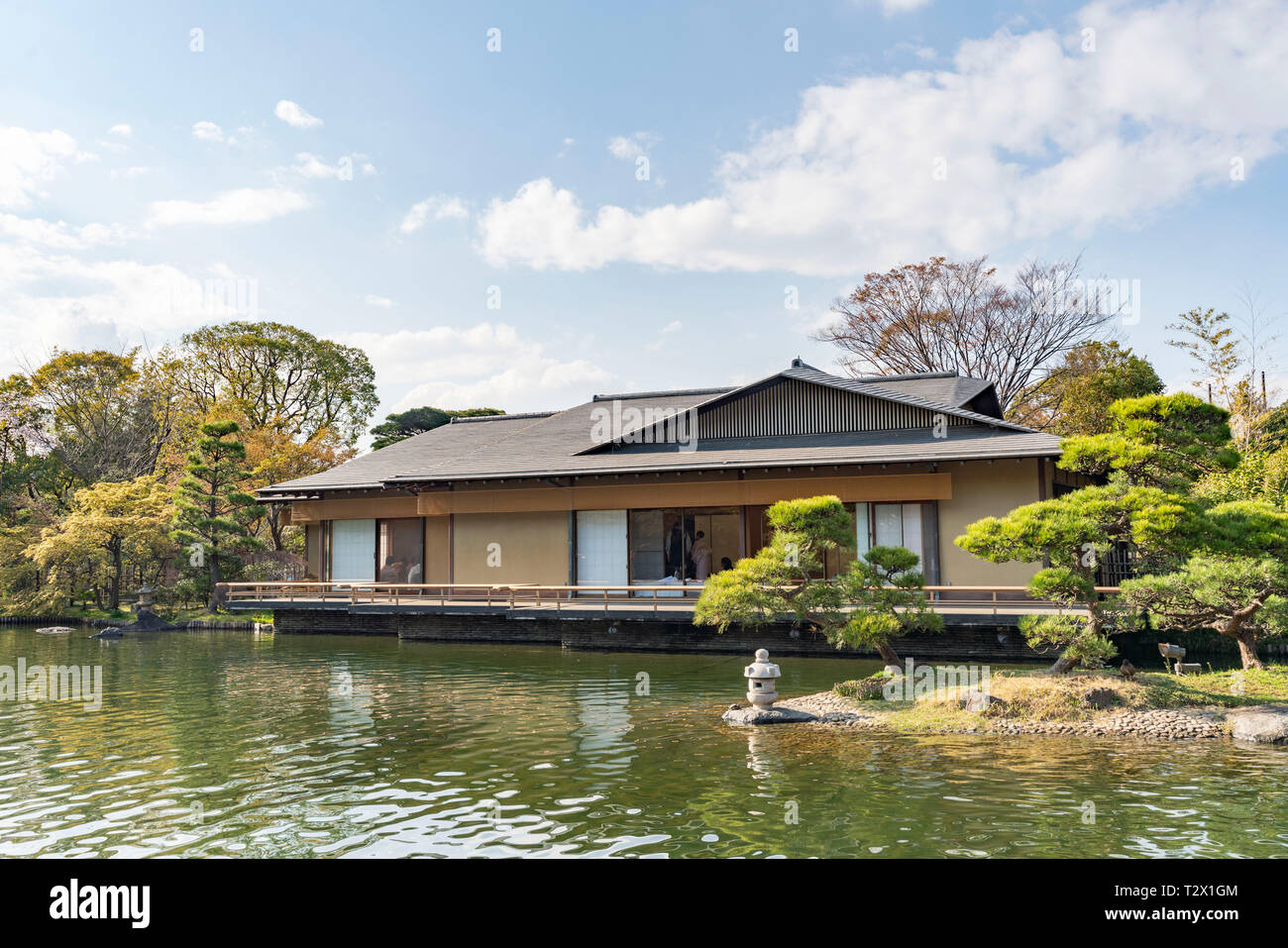 Gyosen Park Heisei Garden Genshin-an, Edogawa-Ku, Tokyo, Japan Stock ...