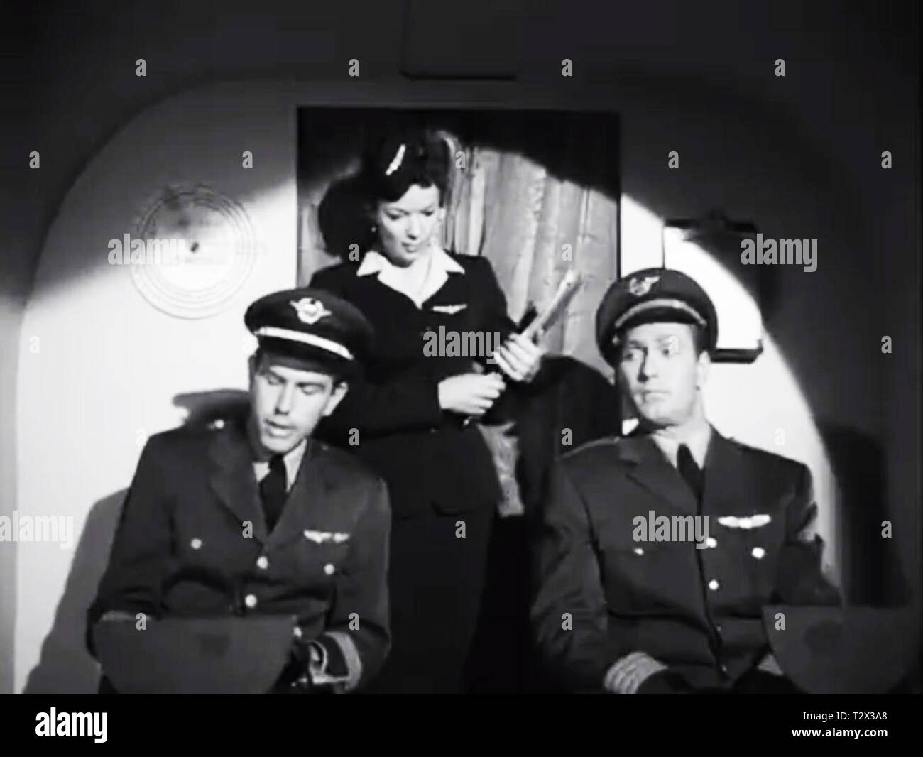 The plane and Pilots from Plan 9 from Outer Space Stock Photo - Alamy