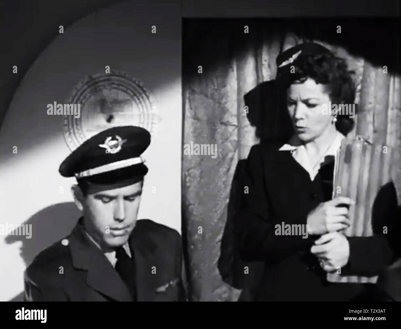 The plane and Pilots from Plan 9 from Outer Space Stock Photo - Alamy