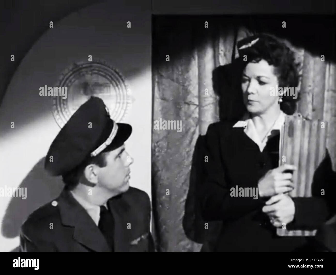 The plane and Pilots from Plan 9 from Outer Space Stock Photo - Alamy