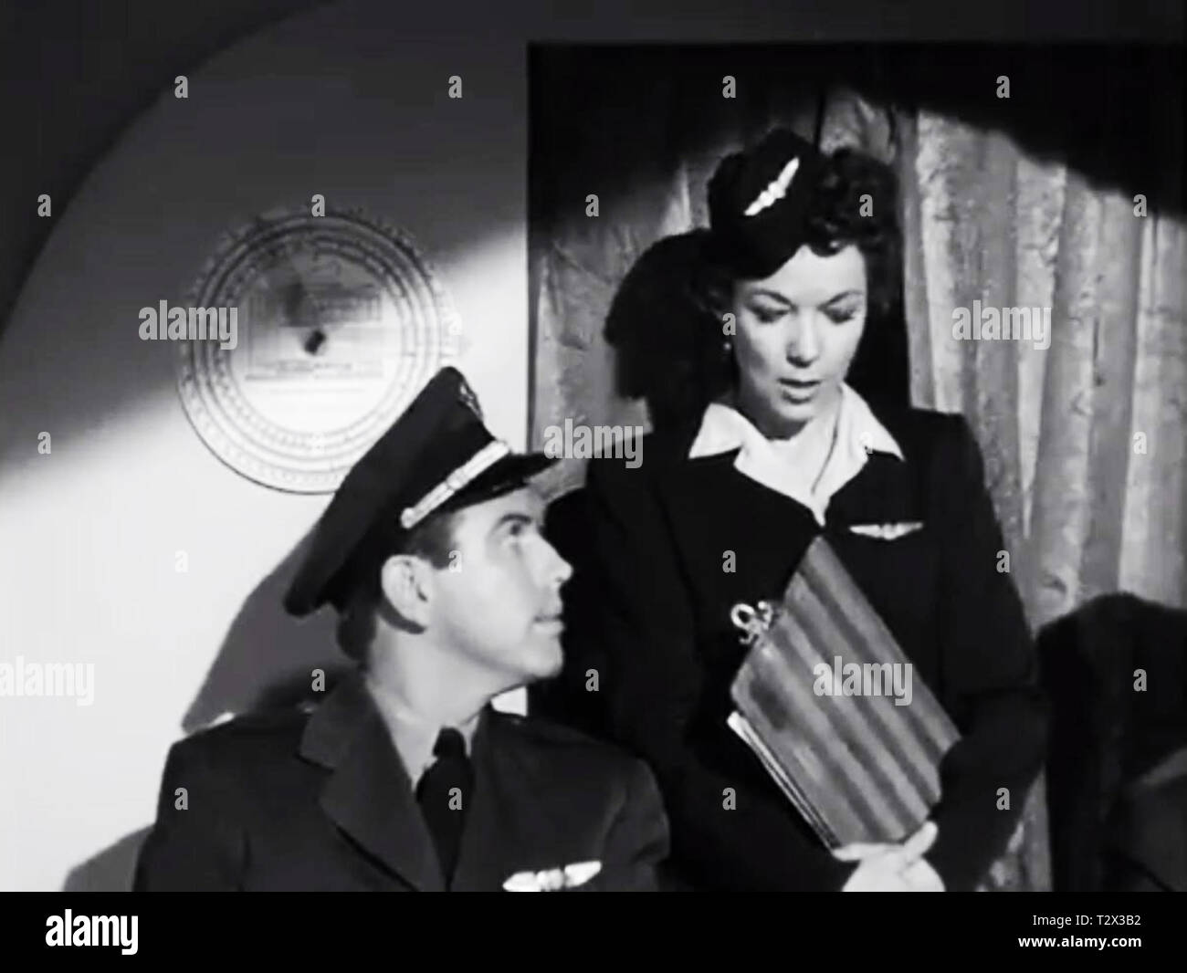 The plane and Pilots from Plan 9 from Outer Space Stock Photo - Alamy