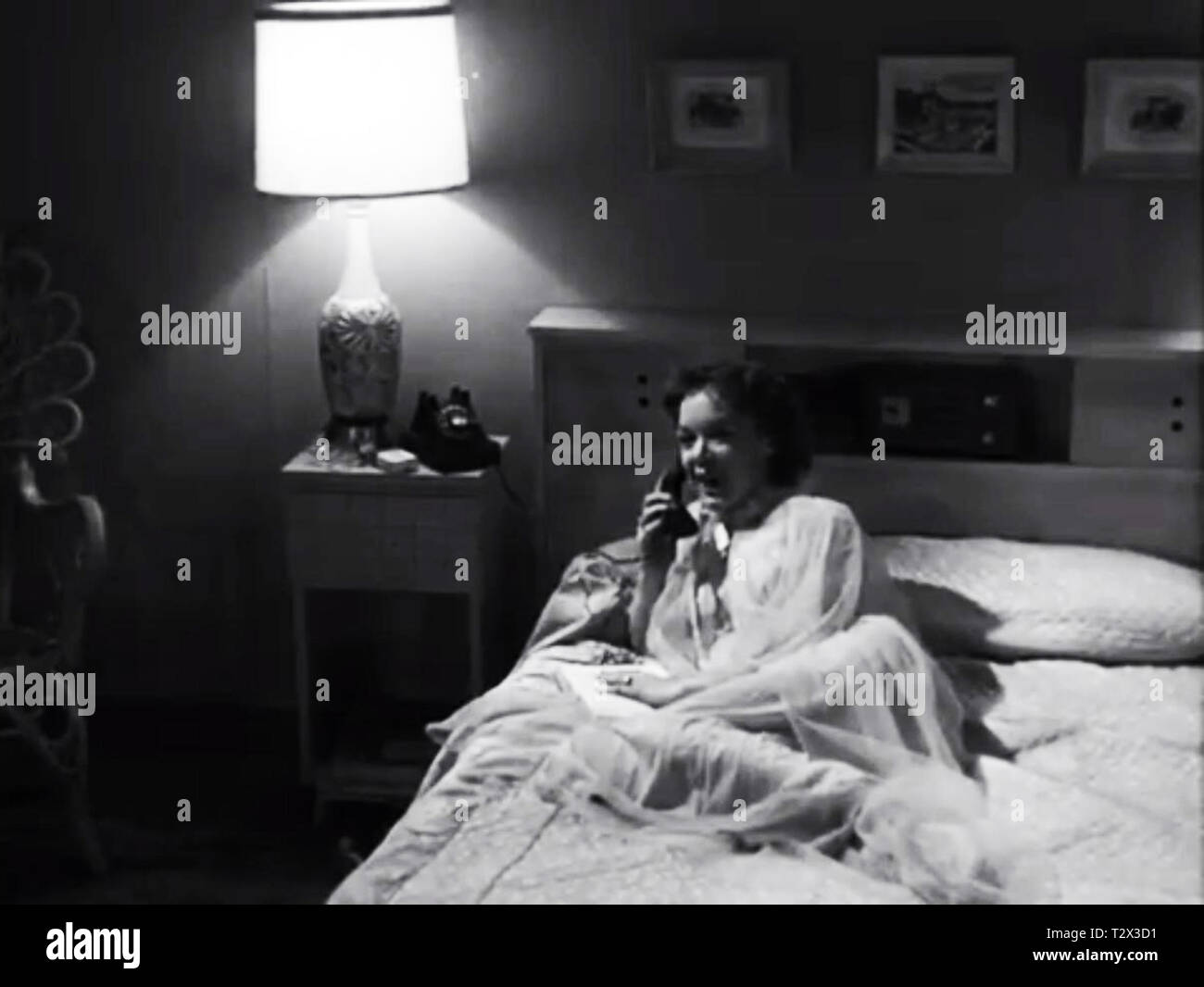 Actress sleeping in her bad Stock Photo - Alamy