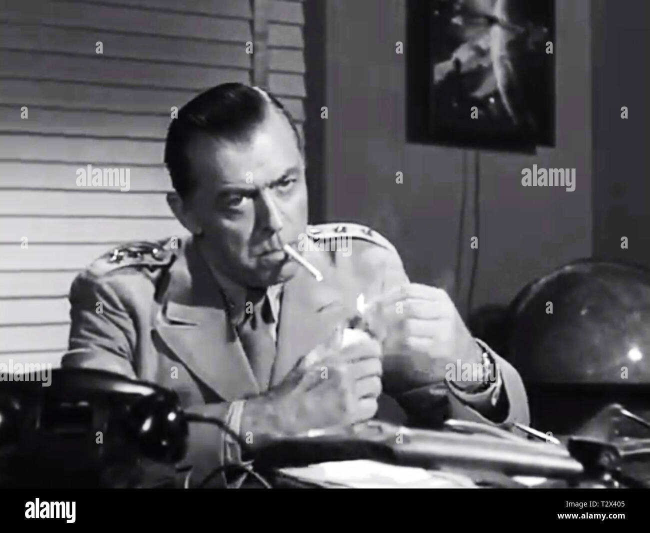 A general sitting in his office Stock Photo - Alamy