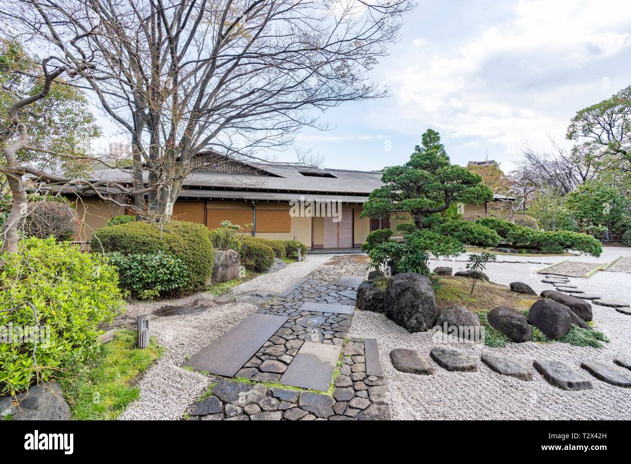 Gyosen Park Heisei Garden Genshin-an, Edogawa-Ku, Tokyo, Japan Stock ...