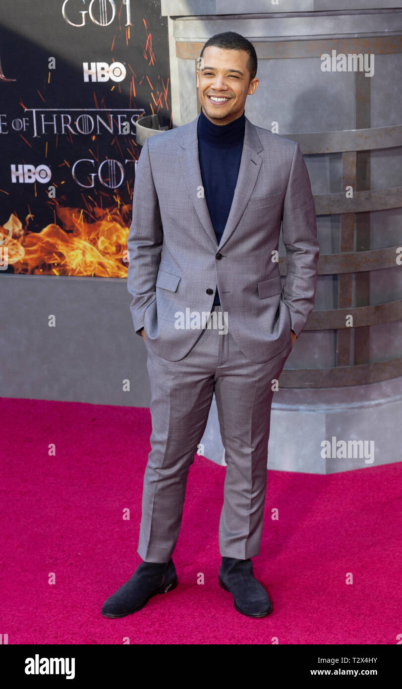 Jacob Anderson attends HBO Game of Thrones final season premiere at ...