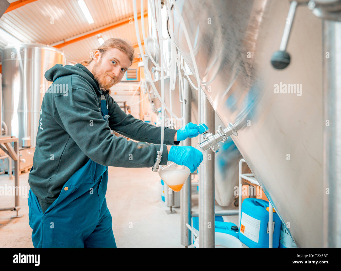 Beer production at the Qajaq brewery, Narsaq, Greenland Stock Photo - Alamy
