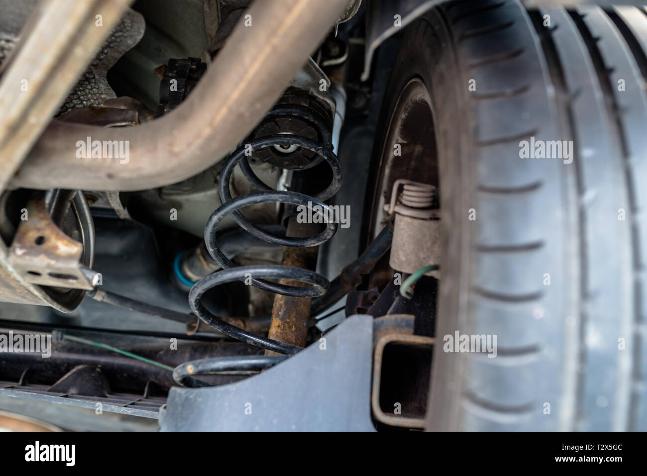Car Suspension Damper High Resolution Stock Photography and Images - Alamy