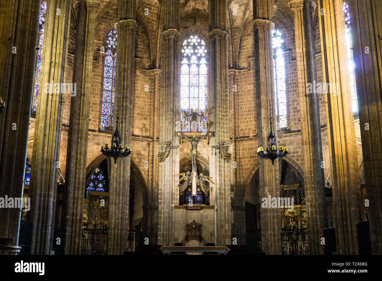 The Cathedral of the Holy Cross and Saint Eulalia (1420), Barcelona ...