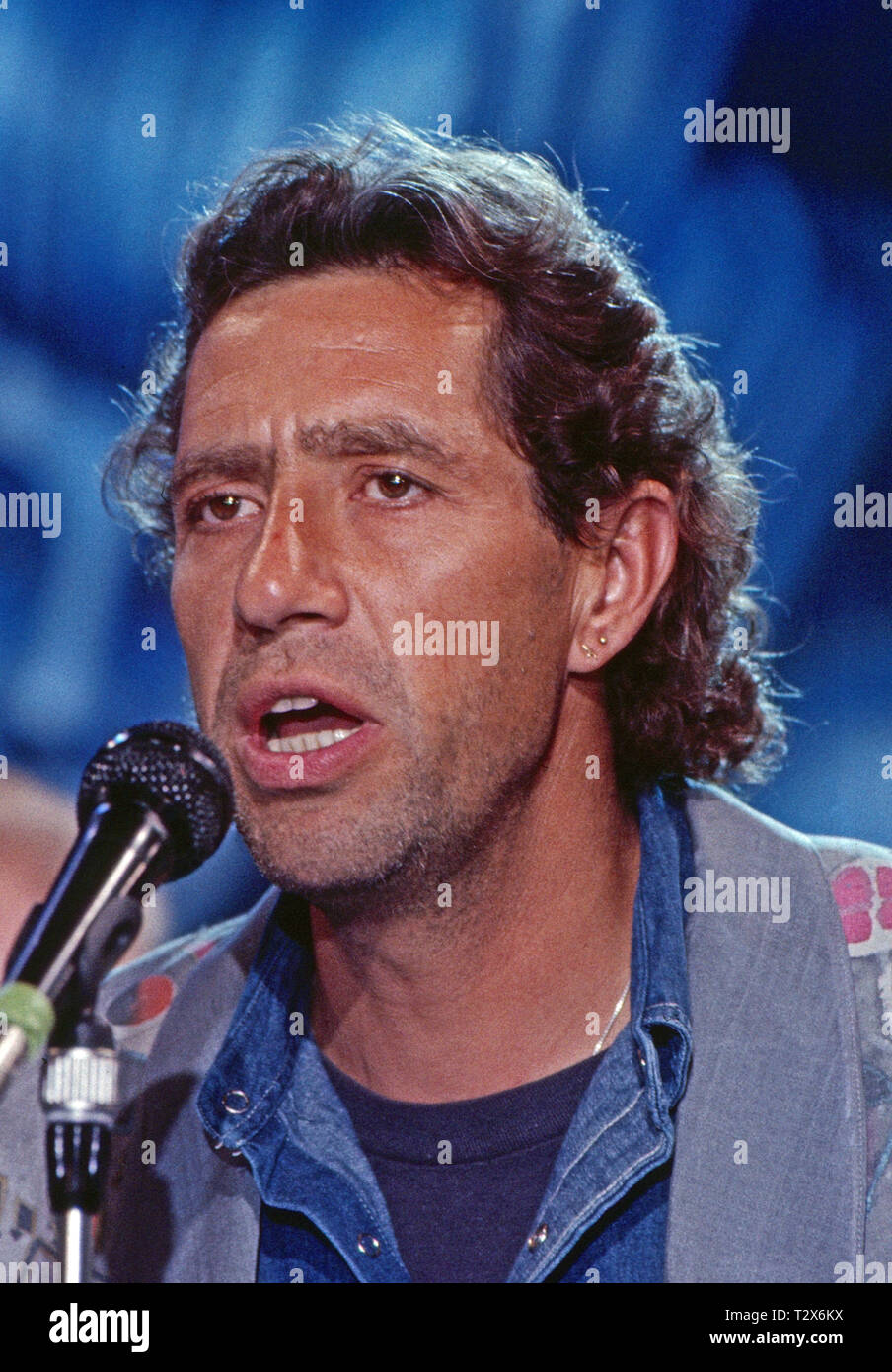 Stephan Remmler, deutscher Sänger, Deutschland 1988. German singer ...