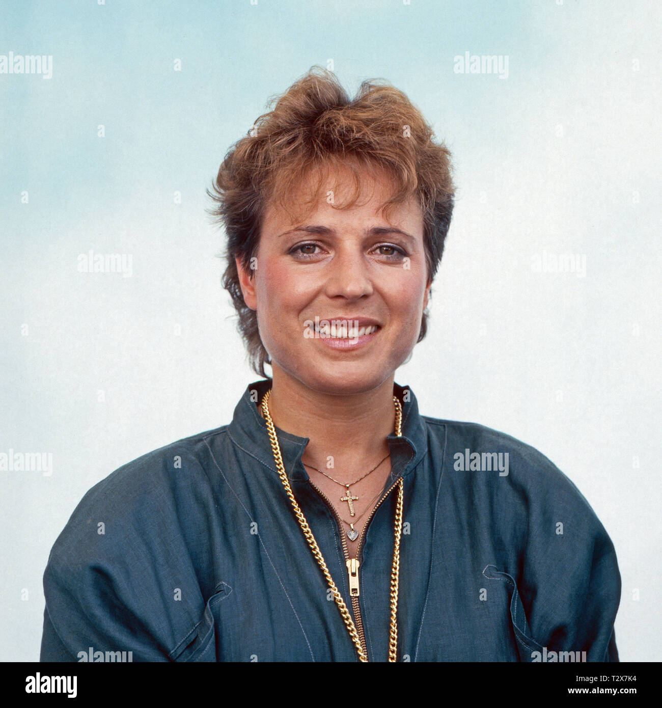 Irene Epple, deutsche Skirennläuferin, Deutschland 1985. German ski ...