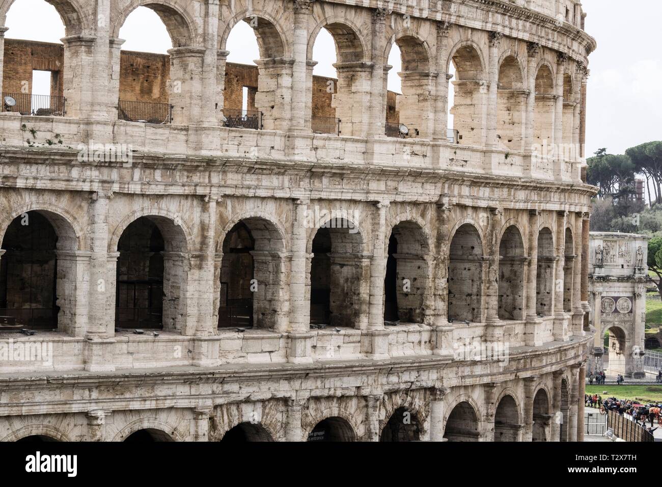 The Colosseum (70-80 AD) in Rome, Italy Stock Photo - Alamy