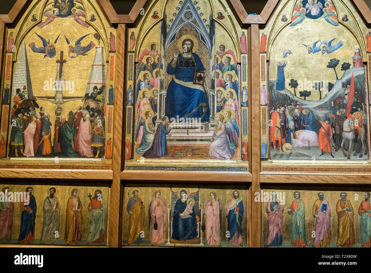 Vatican pinacoteca,Giotto di Bondone and assistants, Stefaneschi triptych(1320),Vatican museum ...