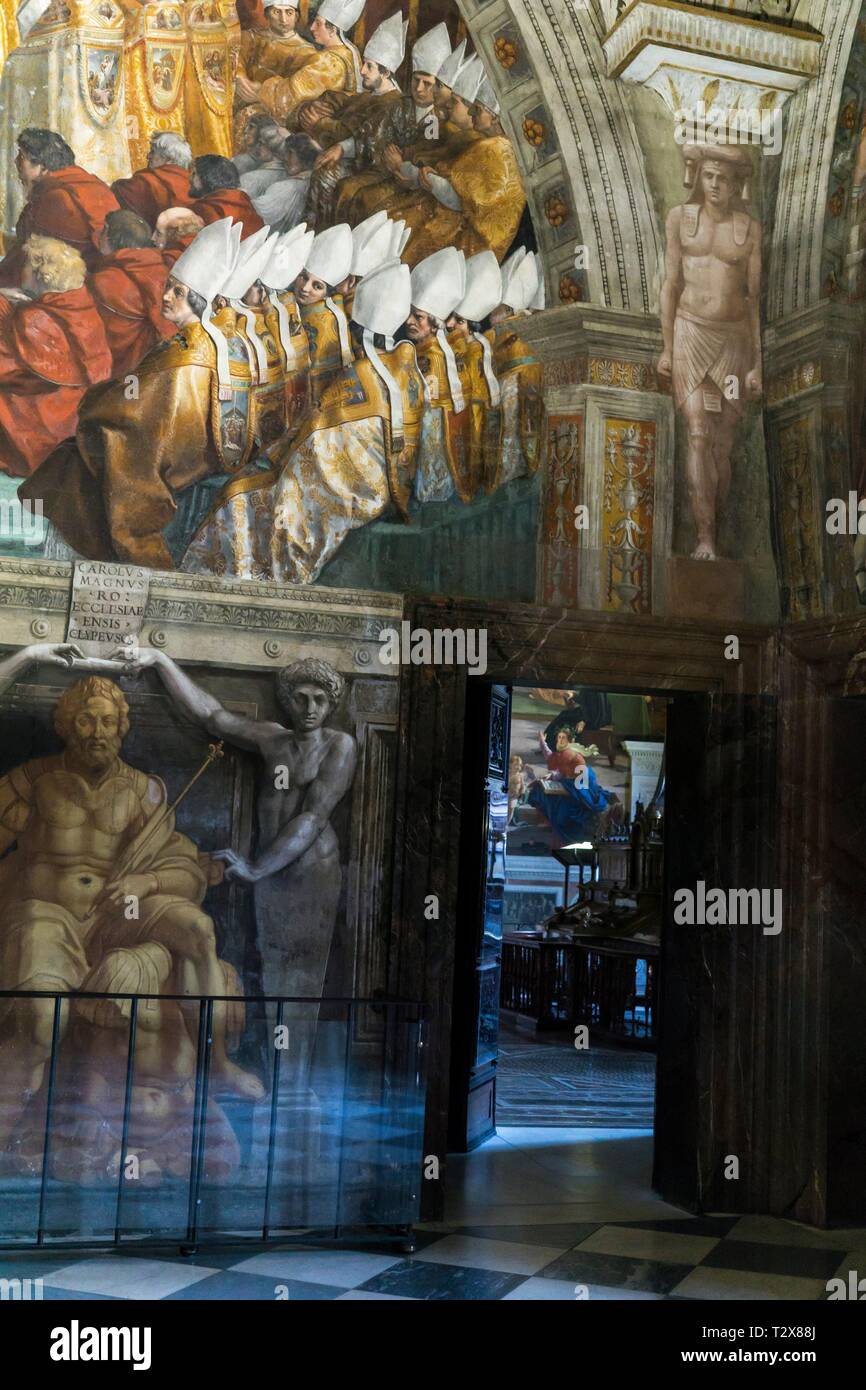 Raphael's Rooms(1508-1524) in The Vatican Museum, Raphael(!483-1520 ...