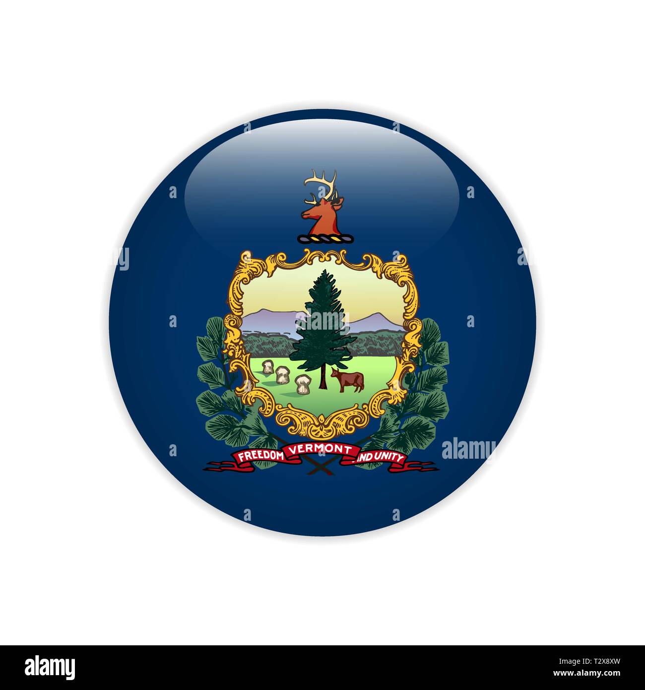 Country flag button Stock Vector Image & Art - Alamy