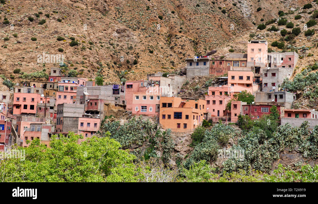 Mountain village Morocco Stock Photo - Alamy