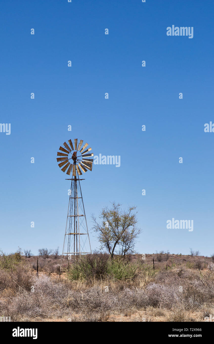 Water pump windmill in Namibia Stock Photo - Alamy