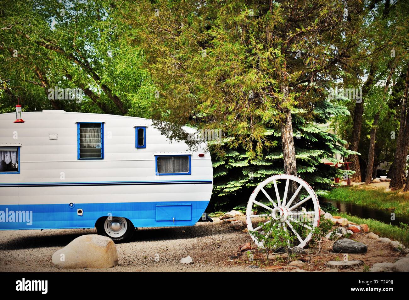 Stock Photography Vintage Camper
