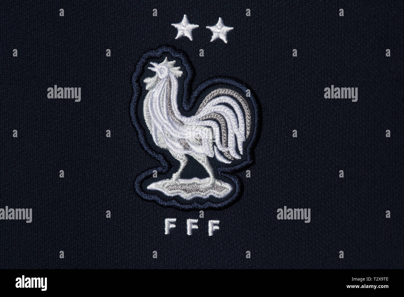 Close up of French National Football team kit. FIFA World Cup 2018 ...