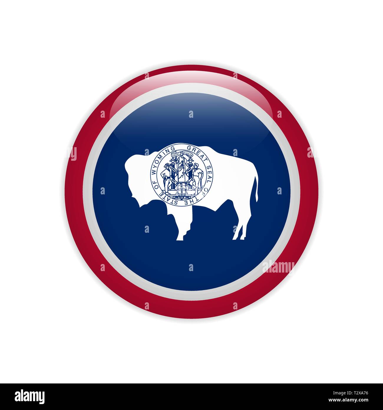 Country flag button Stock Vector Image & Art - Alamy