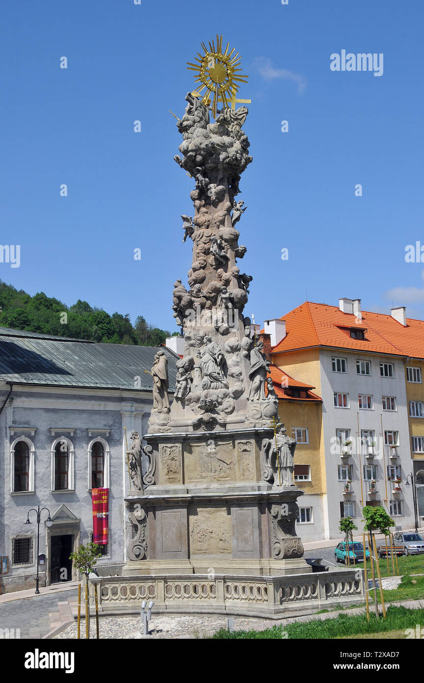 Baroque Holy Trinity column on the Safarikovo square by Dionyz Ignac ...