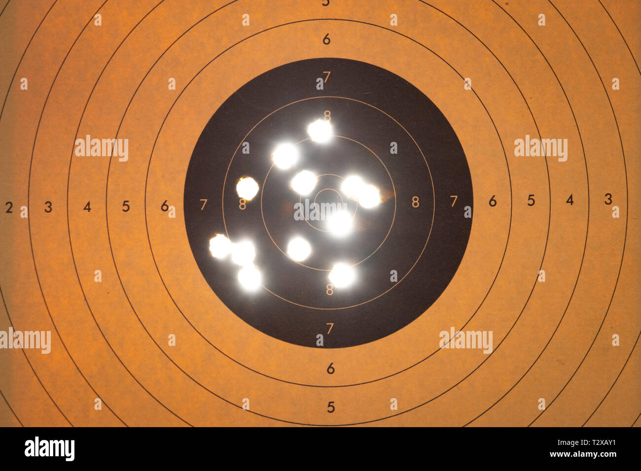 Bullseye target bullet holes hi-res stock photography and images - Alamy