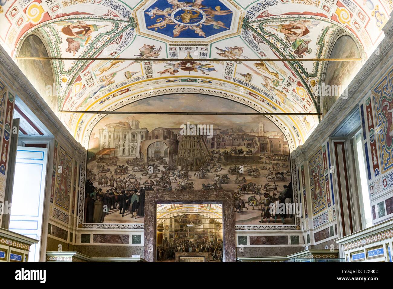 The Vatican Apostolic Library (1475).Vatican museum, Vatican city, Rome ...