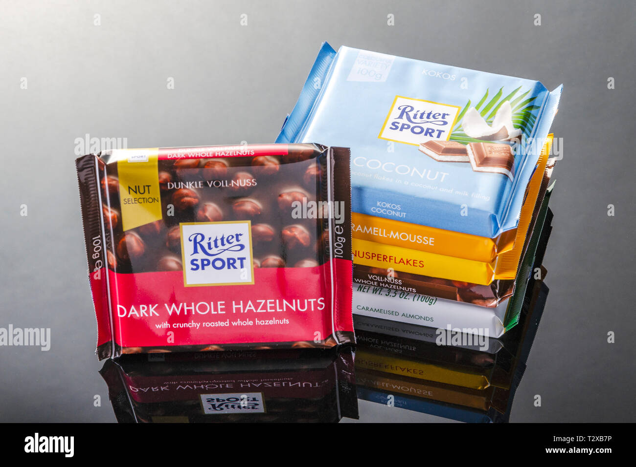 Ritter sport chocolate bars hi-res stock photography and images - Alamy