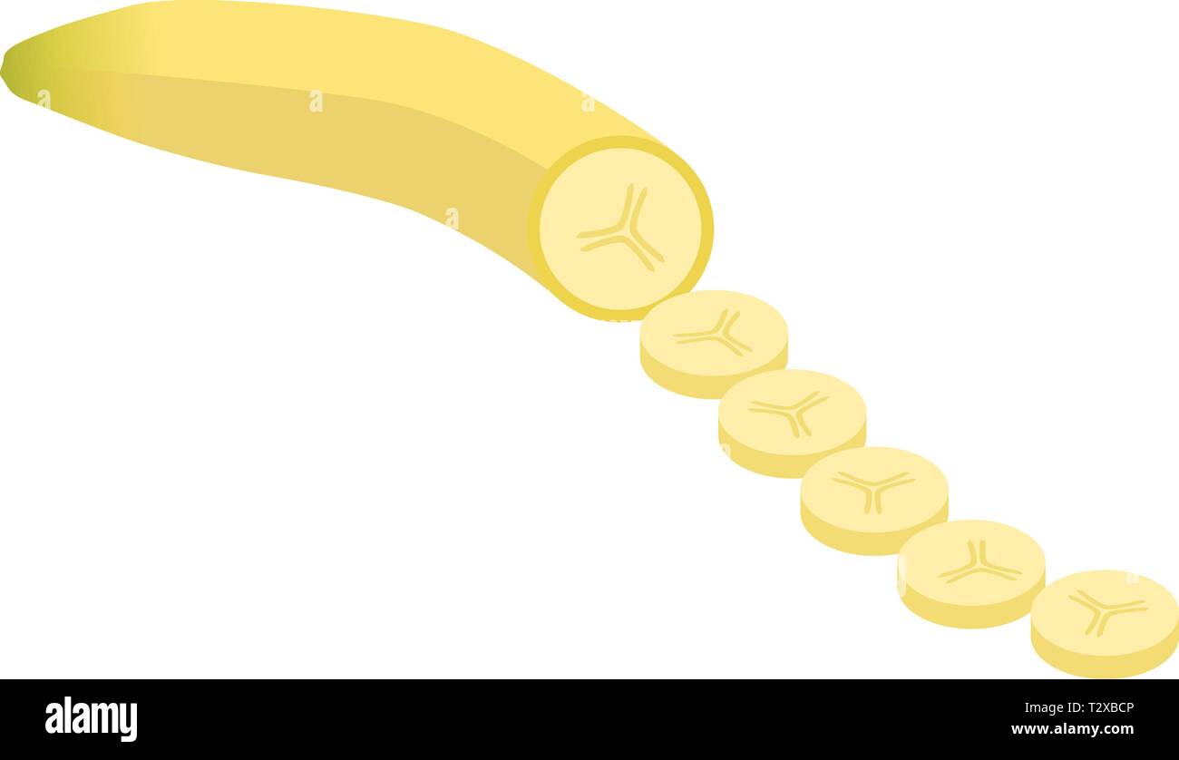 Banana slices and banana half Stock Vector Image & Art - Alamy