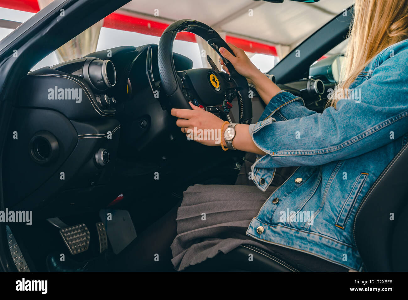 Ferrari Girl High Resolution Stock Photography and Images - Alamy