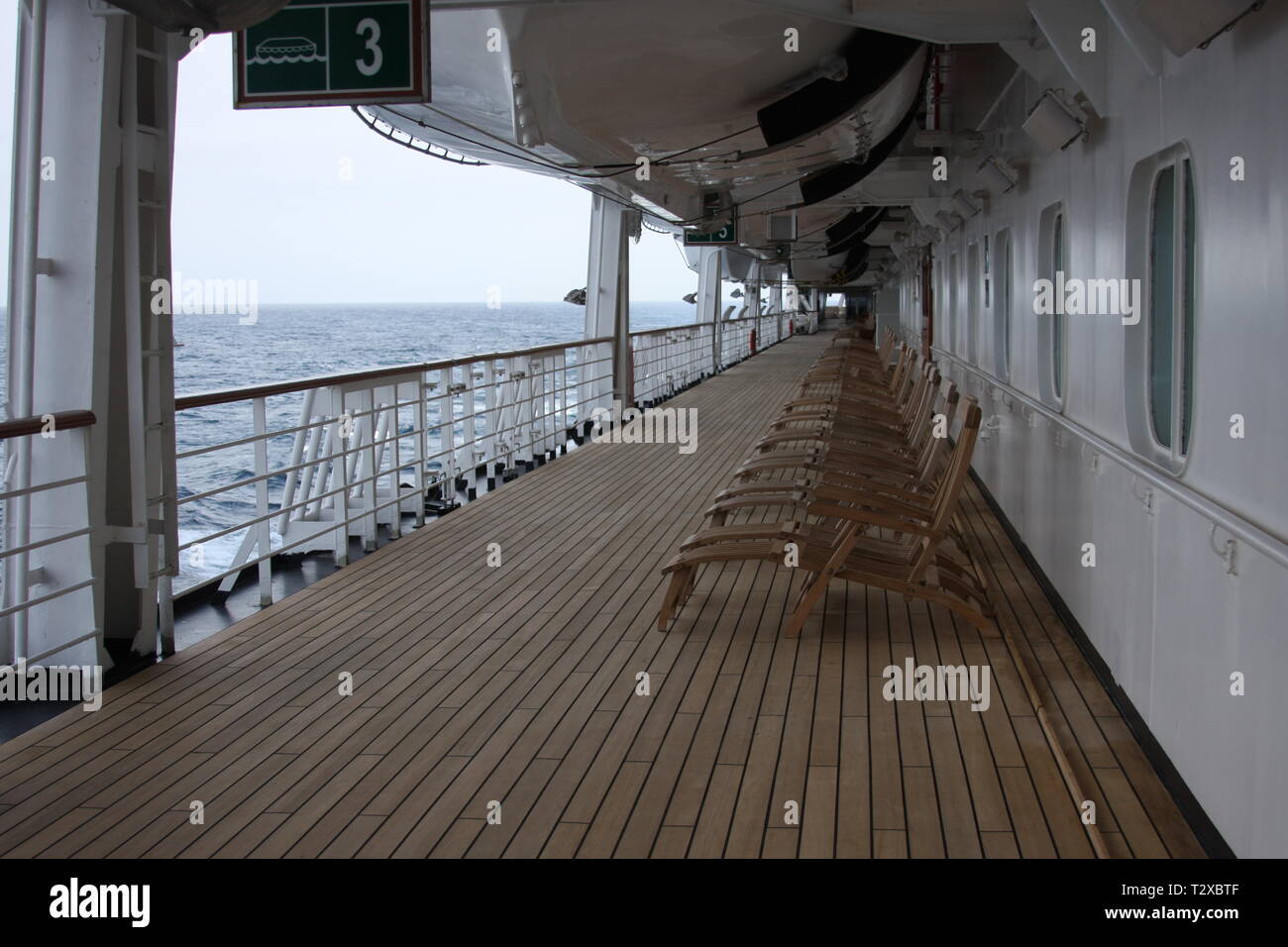 Cruise Ship Deck Stock Photo - Alamy