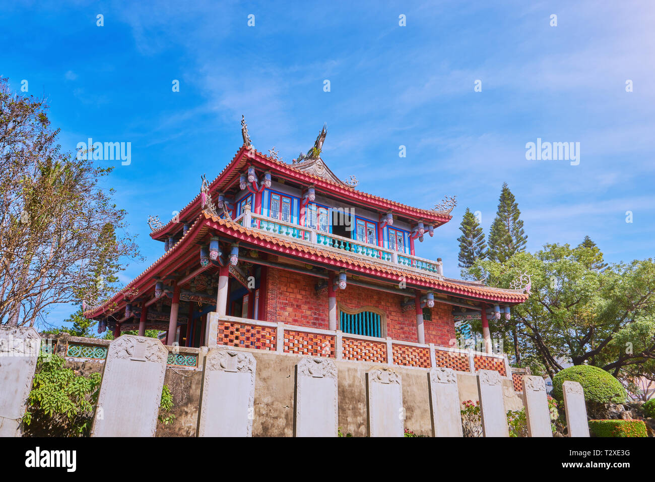 Tainan, Taiwan - December 4, 2018: Beautiful scenic of Chihkan Tower or ...