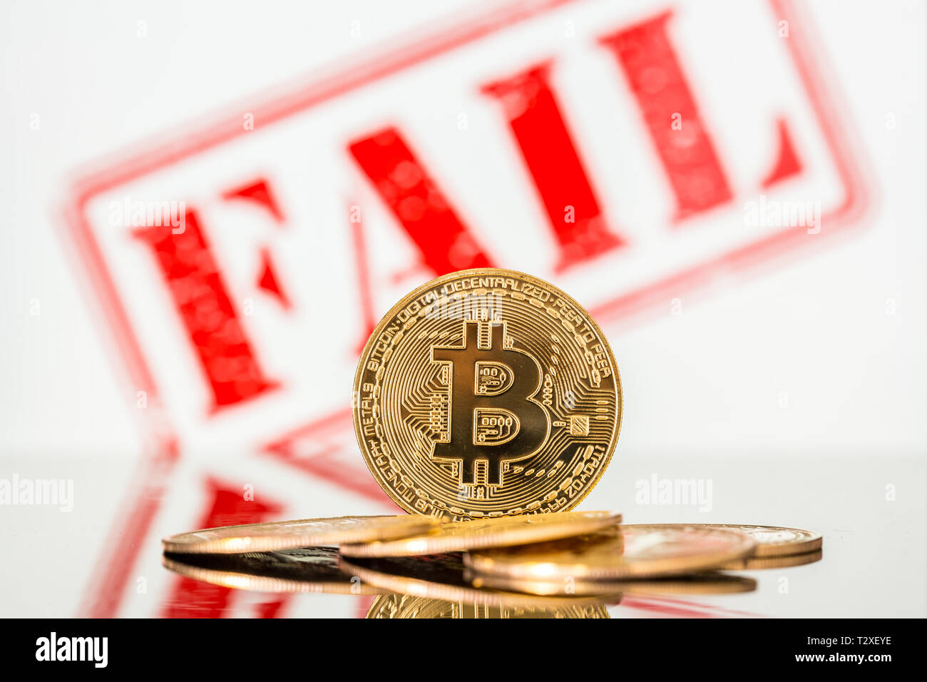 Gold coin fall in down hi-res stock photography and images - Alamy