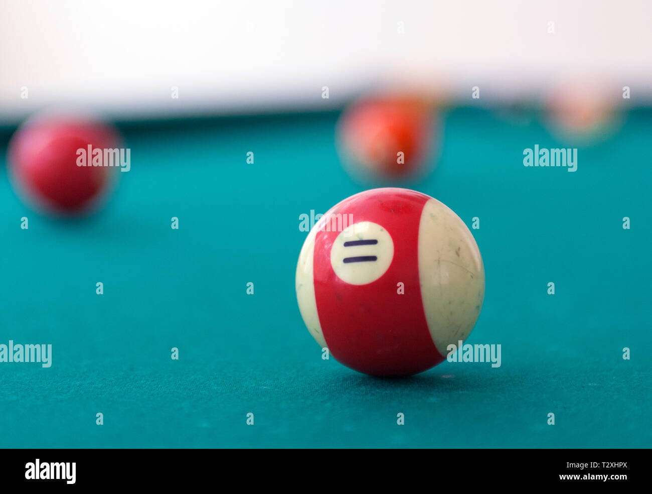 Ball with the number Eleven on front. Pool Stock Photo - Alamy