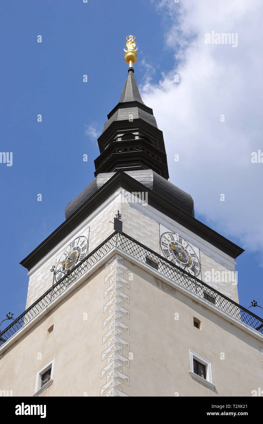 City tower, Mestská veža, Trnava, Slovakia. Várostorony, Nagyszombat ...